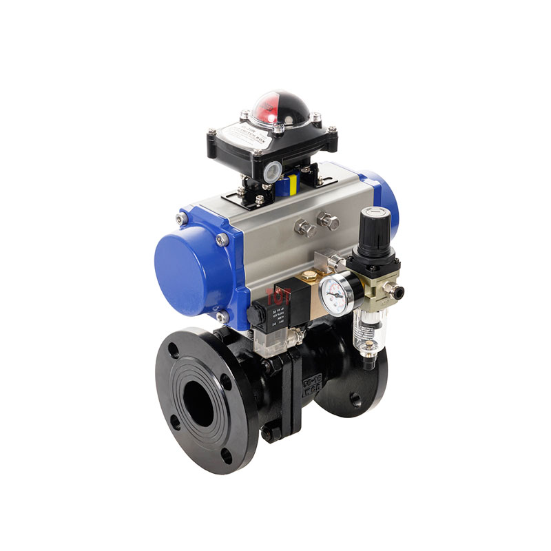 Pneumatic ANSI Flange Ball Valve - TOT Valve Manufacturer & Exporters