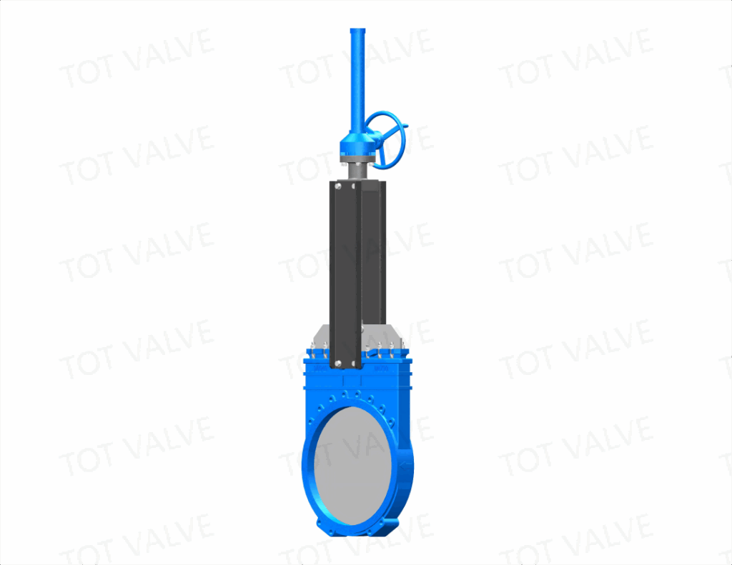 DN700 Unidirectional Knife Gate Valve - TOT Valve Manufacturer & Exporters
